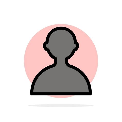 Avatar User Basic Abstract Circle Background Flat Color Icon 18032854 Vector Art At Vecteezy