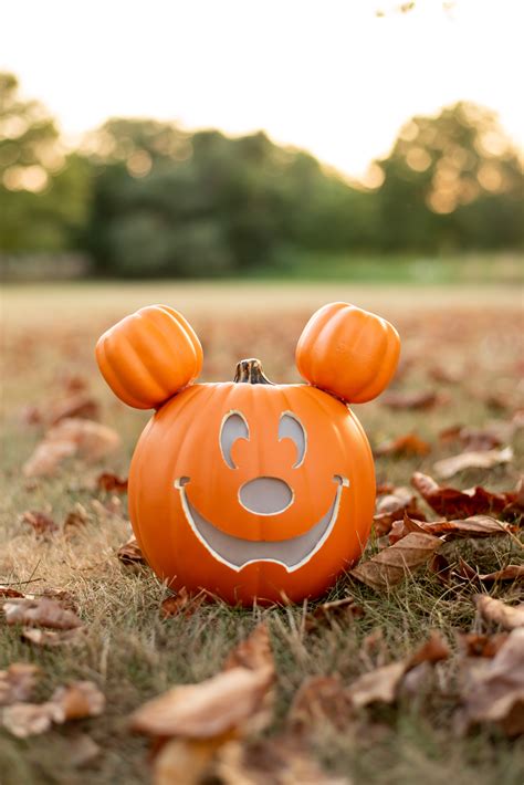 Diy Mickey Mouse Pumpkin From Main Street Free Stencil A Country