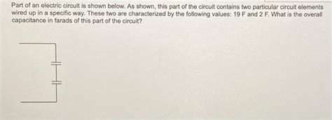 solved part of an electric circuit is shown below as shown