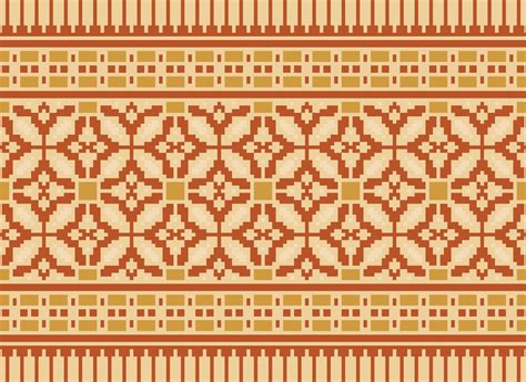 Beautiful Pixel Patterns Traditional Folk Style Geometric Ethnic Seamless Pattern Vector Beautiful Pixel Patterns Traditional Folk Style Geometric Ethnic Seamless Pattern Vector