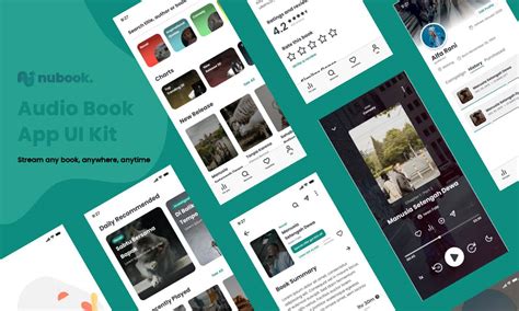 Figma Audio Book App Ui Kit Ui4free