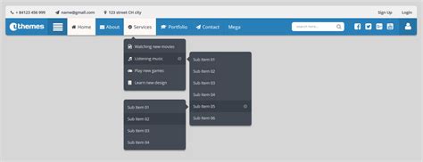 Nice Dropdown Mega Menu With Jquery And Bootstrap Mega