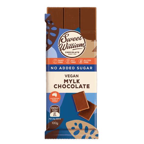 Sweet William Chocolate Dairy Free Vegan And Australian Made