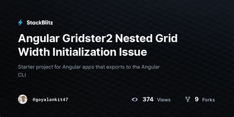 Angular Gridster2 Nested Grid Width Initialization Issue StackBlitz