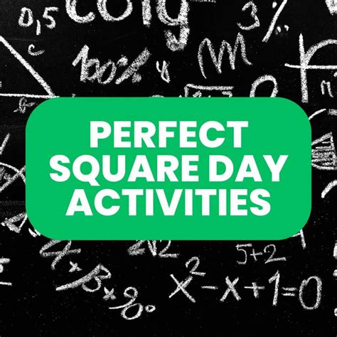 Perfect Square Day Math Love