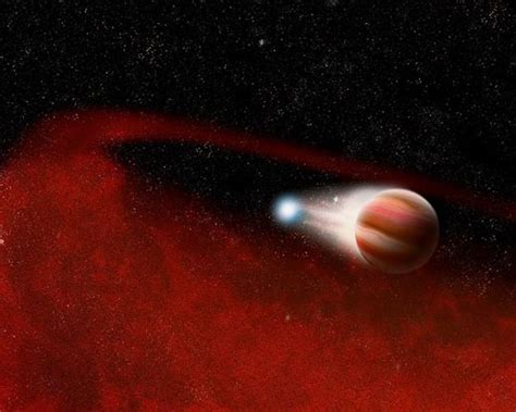 this artist concept shows a debris disk in a cataclysmic variable