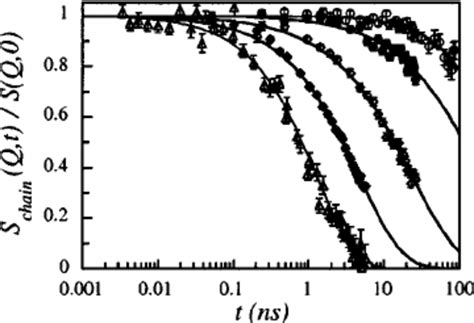 intermediate dynamic structure factor of the single chain dynamics