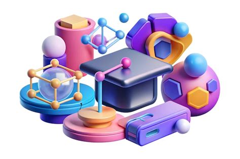 3d Ai Enhanced Education Concept Abstract Digital Art Banner
