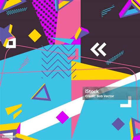 기하학적 그래픽 모양 템플릿입니다 책 표지 뉴스레터 소셜 미디어 배경에 대한 빈티지 배경 추상적인 기하학적 포스터 가리기에 대한 스톡 벡터 아트 및 기타 이미지 Istock