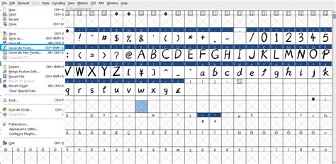 fontforge手写字体简明教程 passwordgloo 博客园