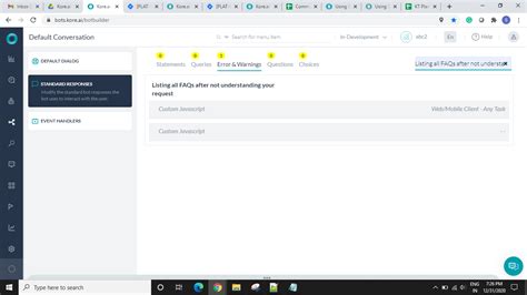 Using Custom Javascript For Standard Responses General Kore Ai Developers Community
