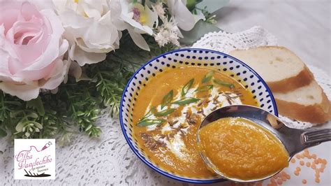 Як приготувати суп з червоної сочевиці та моркви Крем суп пюре з чечевиці Морквяний суп Пісний