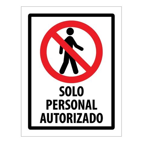 Solo Personal Autorizado Letrero Mercadolibre 📦