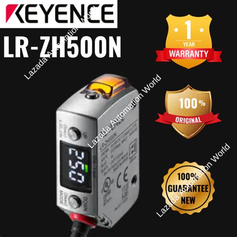 Keyence Cmos Laser Sensor Lr Zh500n Rectangular W Cable Type 500 Mm