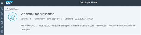 Webhooks With SAP Cloud Platform Integration API Management Integration Excellence The