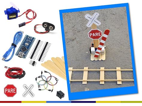 Cancela De Trem Diy Kit Robótica Educação Maker Robótica Educacional Brasil Kits Didáticos