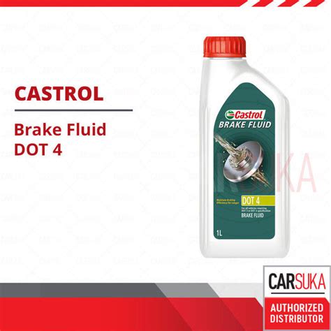 Castrol Brake Fluid Dot 4 Synthetic Glycols And Borate Ester 1l Lazada