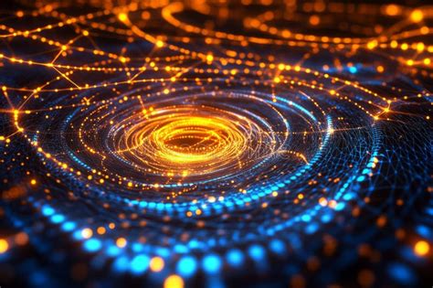 A Mesmerizing 3d Abstract Background Displaying An Intricate Spiral Of Interconnected Glowing