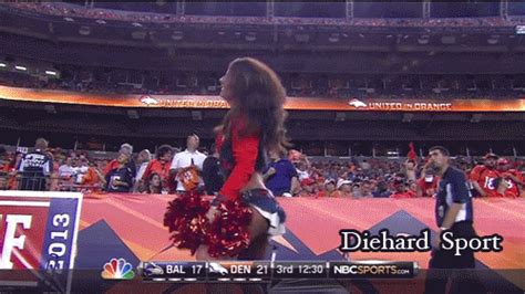 Nbc Camera Shows A Broncos Cheerleader Bending Over