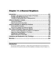 Fundamentals Of Predictive Analytics With JMP Second Edition Pdf Chapter K Nearest