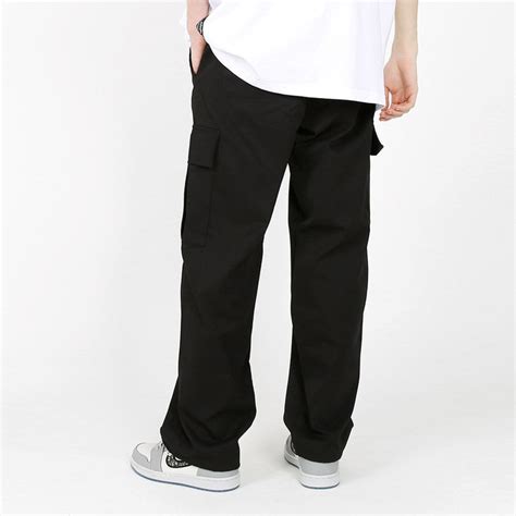 와이드 스트링 카고 팬츠 블랙 감도 깊은 취향 셀렉트샵 29cm