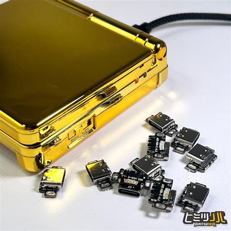 Gbasp Nds Ags Usbc（充電コネクタtypec化基板）※typec ⇒ 3 5mm変換ケーブル付き ヒミツノバ®｜ゲームボーイのバックライトカスタム｜himitsunova