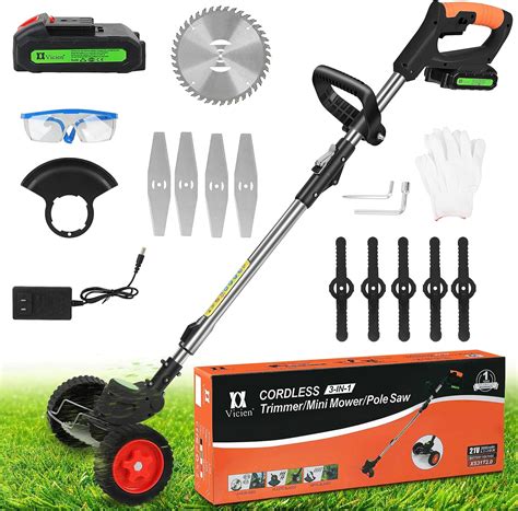 3 In 1 Cordless Lawn Mower Edger And Trimmer With Australia Ubuy