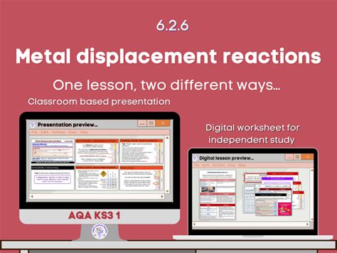 Metal Displacement Reactions Lesson Bundle Ks3 Teaching Resources