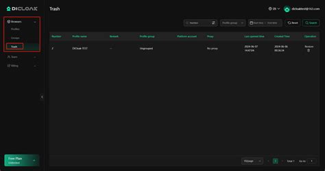 How Can I View And Restore Deleted Browser Profiles Dicloak Help Center