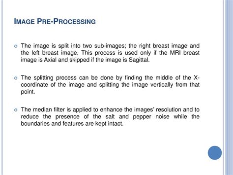 Ppt Breast Mri Tumour Segmentation Using Modified Automatic Seeded Region Growing Based On