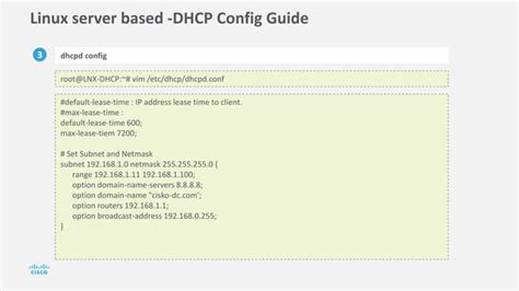 Aci Dhcp Config Guide Pptx Computer Networking Computing