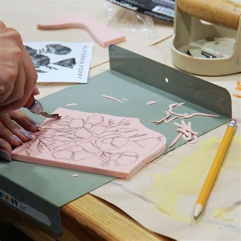 Intro To Block Printing Carve Print Your Own Designs Prints Print Design