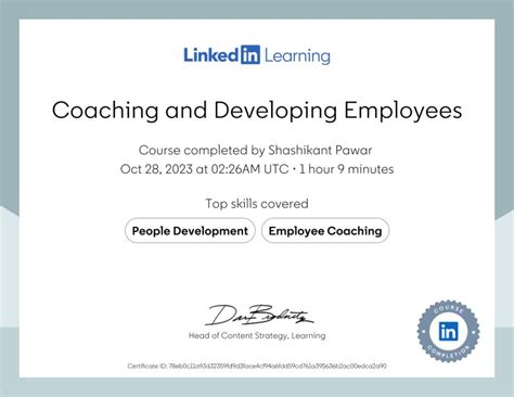 Shashikant Pawar On Linkedin Certificate Of Completion