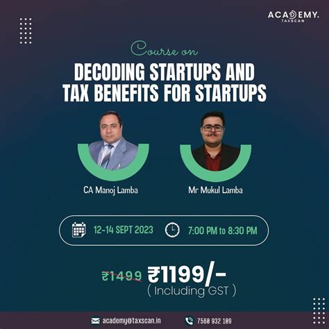 Taxscan On Linkedin Courseondecodingstartups Decodingstartups