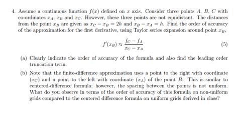 Solved Assume A Continuous Function F X Defined On X Axis