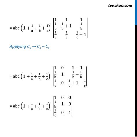 Question 11 Show That Determinant Abc 1 1 A 1 B 1 C Abc