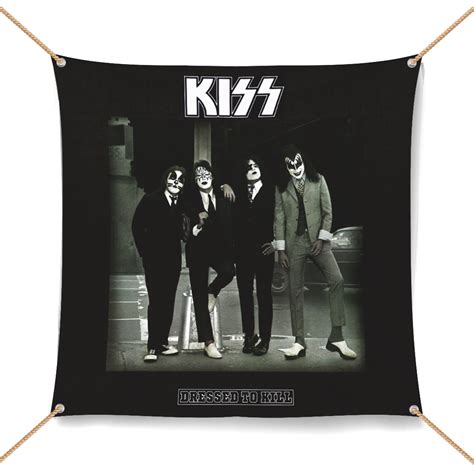 Dressed To Kill Wall Flag Kiss Uk