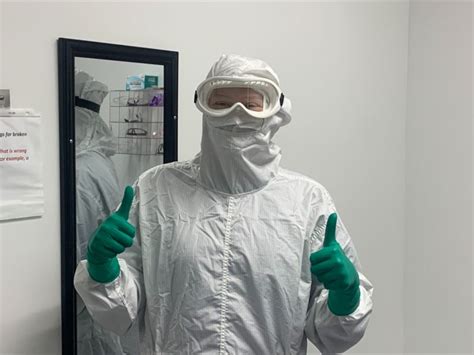 Alexandra Pocock On Linkedin Preparing To Go Into A Clean Room Environment Lab Im Super