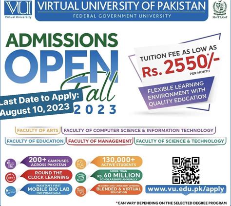 Virtual University Of Pakistan Vu Admissions Fall 2017 “stand Up
