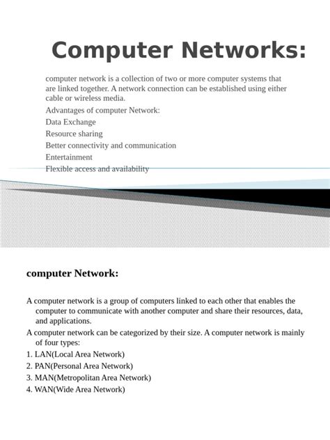 computer networks pdf computer network local area network