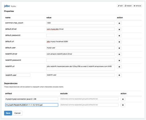 Generic Jdbc Interpreter