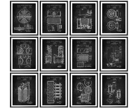12 Air Cooling System Patent Prints Air Conditioner Blueprint Ventilating System Blueprint HVAC