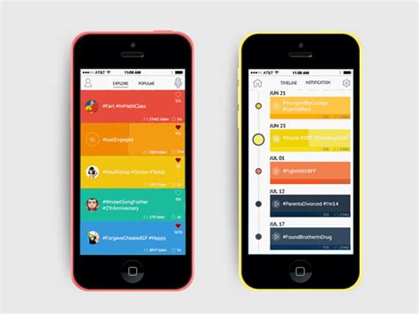 25 Gorgeous Examples Of Timeline In Mobile Apps Ui Design Smashfreakz