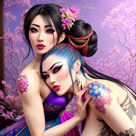 Two Dynamically Different Hyper Beautiful Ethnic Girls With Hyper