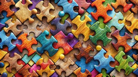 Diverse Puzzle Pieces Interlocking A Visual Representation Of Teamwork And Problemsolving Unity