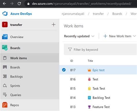 Move Azure Devops Work Items From One Organization To Another