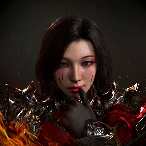 Artstation 여전사 캐릭터 전체 제작 과정