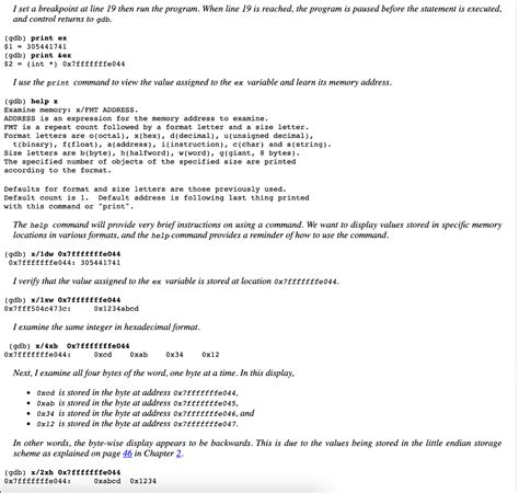 Solved Gdbexample1c Subtracts One From User