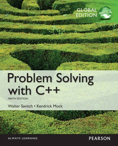 Problem Solving With C Global Edition By Savitch Walter