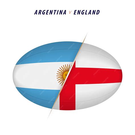 Premium Vector Rugby Competition Argentina Vs England Rugby Versus